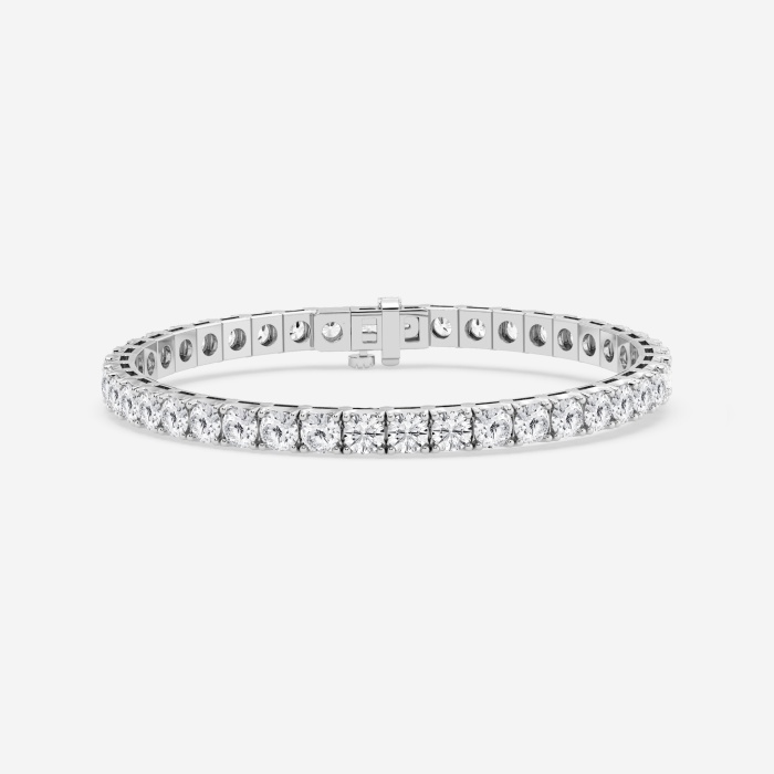 14 Ctw Round Lab Grown Diamond Four Prong Tennis Bracelet 7 5 Inches