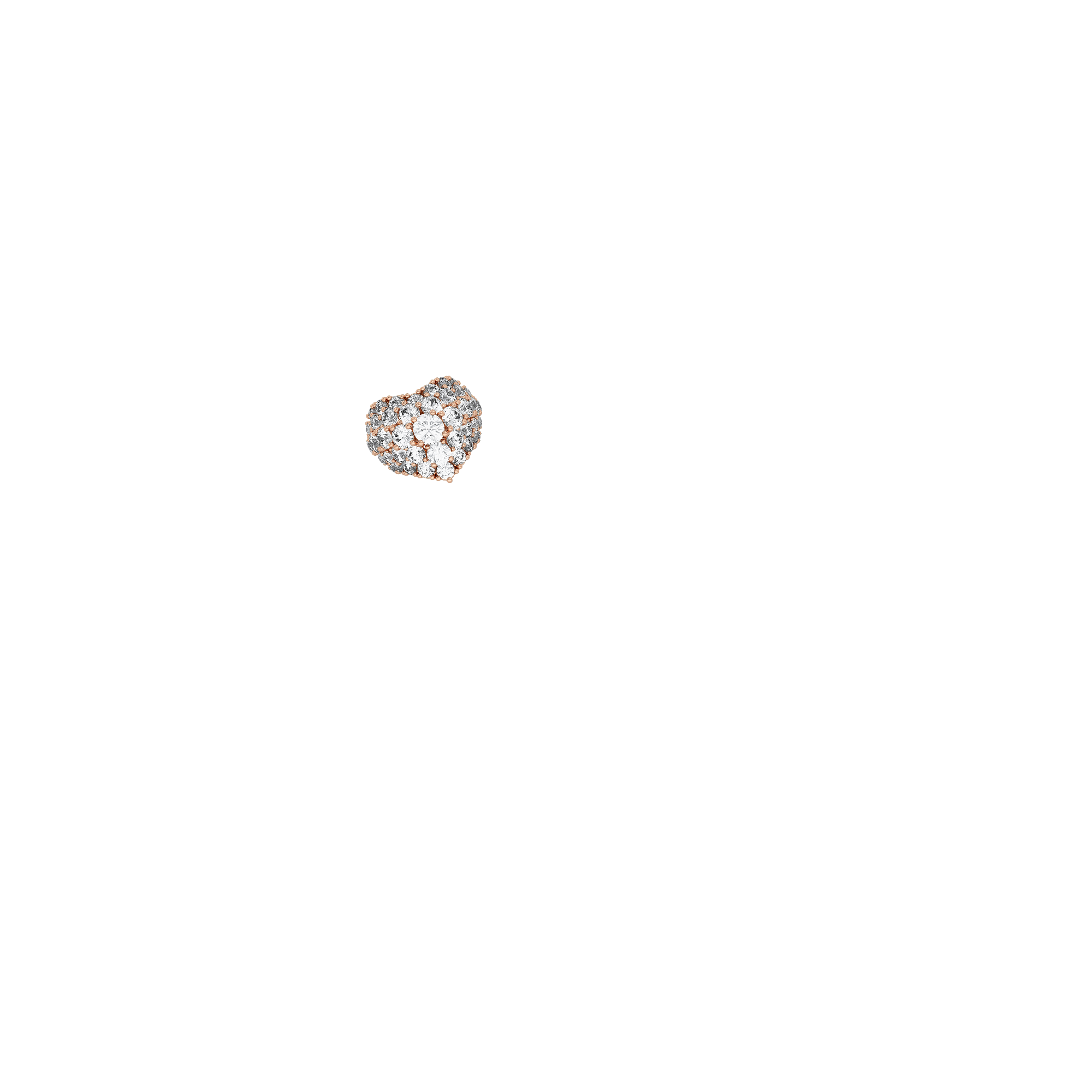 8 1/2 ctw Round Lab Grown Diamond Elongated Fashion Band - Grownbrilliance
