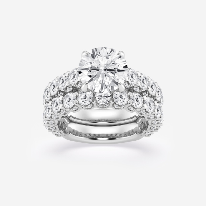 6 1/6 ctw Round Lab Grown Diamond Bridal Set - Grownbrilliance