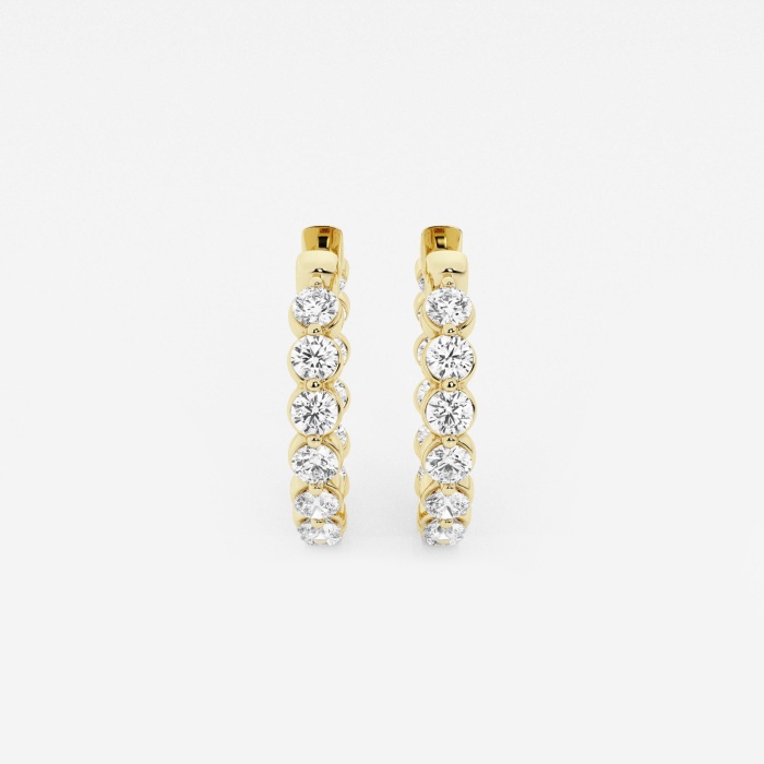 Lab Grown Diamond Hoop Earrings | Lab Diamonds