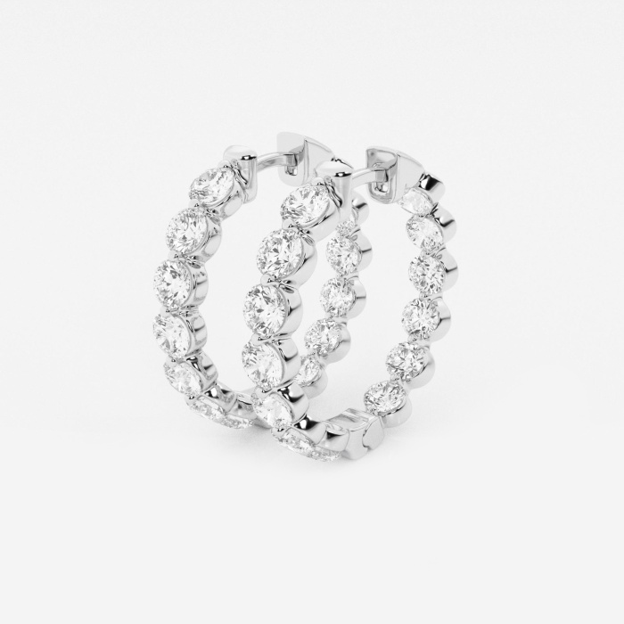 Lab Grown Diamond Hoop Earrings | Lab Diamonds