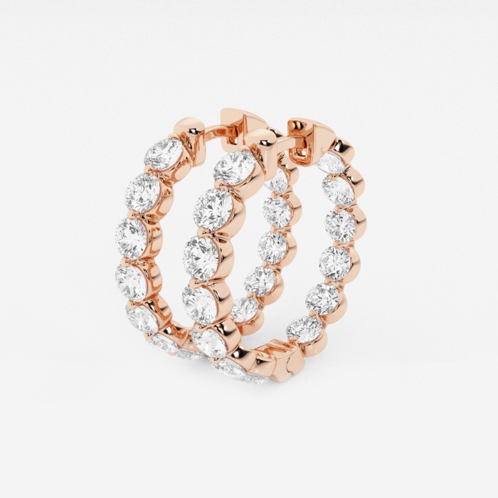 Lab Grown Diamond Hoop Earrings | Lab Diamonds