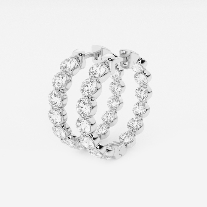 Lab Grown Diamond Hoop Earrings | Lab Diamonds
