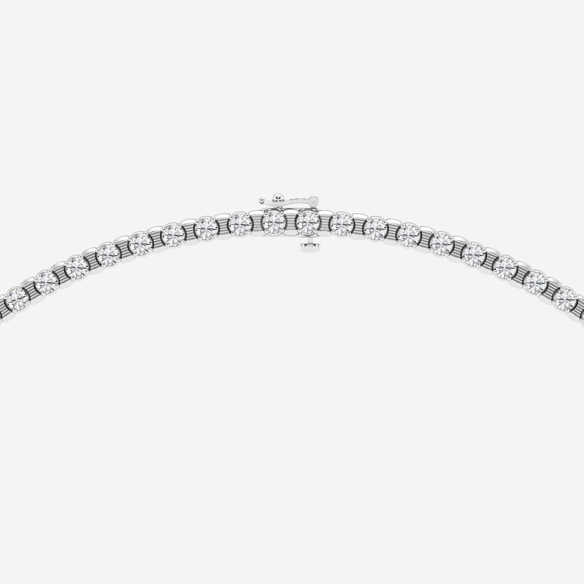 15 ctw Round Lab Grown Diamond Tennis Necklace - Grownbrilliance