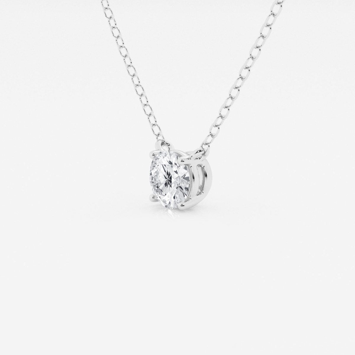 1/2 ctw Round Lab Grown Diamond Solitaire Pendant - Grownbrilliance