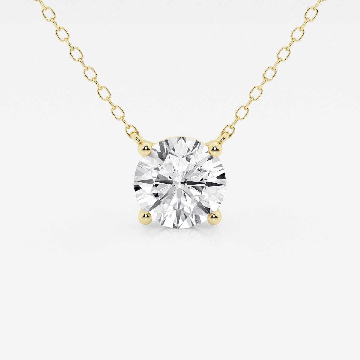 2 ctw Round Lab Grown Diamond Solitaire Pendant - Grownbrilliance