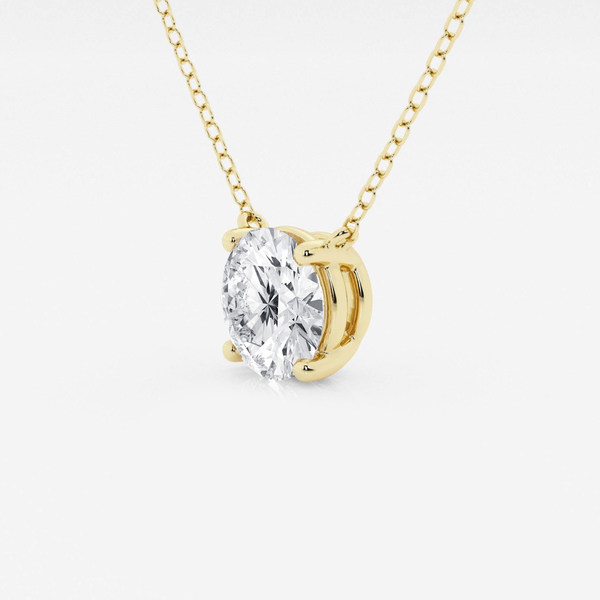 2 ctw Round Lab Grown Diamond Solitaire Pendant - Grownbrilliance