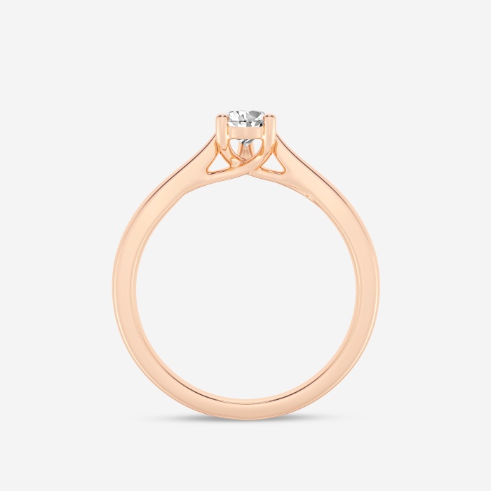 1/2 ctw Pear Lab Grown Diamond Trellis Solitaire Engagement Ring ...