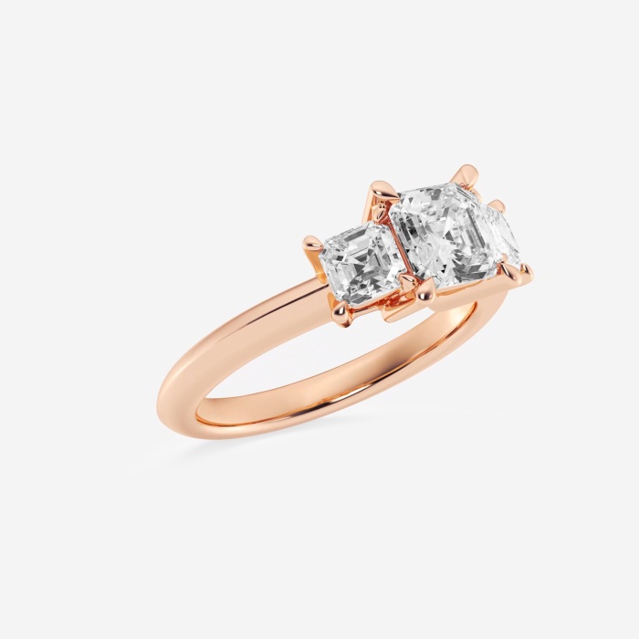 Three Stone Diamond Engagement Rings | 3 Stone Lab Rings