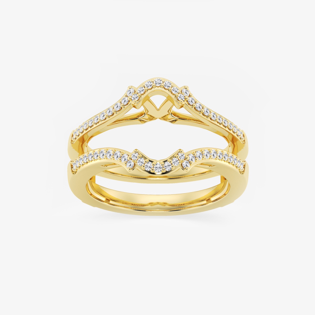 1/4 ctw Round Lab Grown Diamond Crown Ring Enhancer - Grownbrilliance