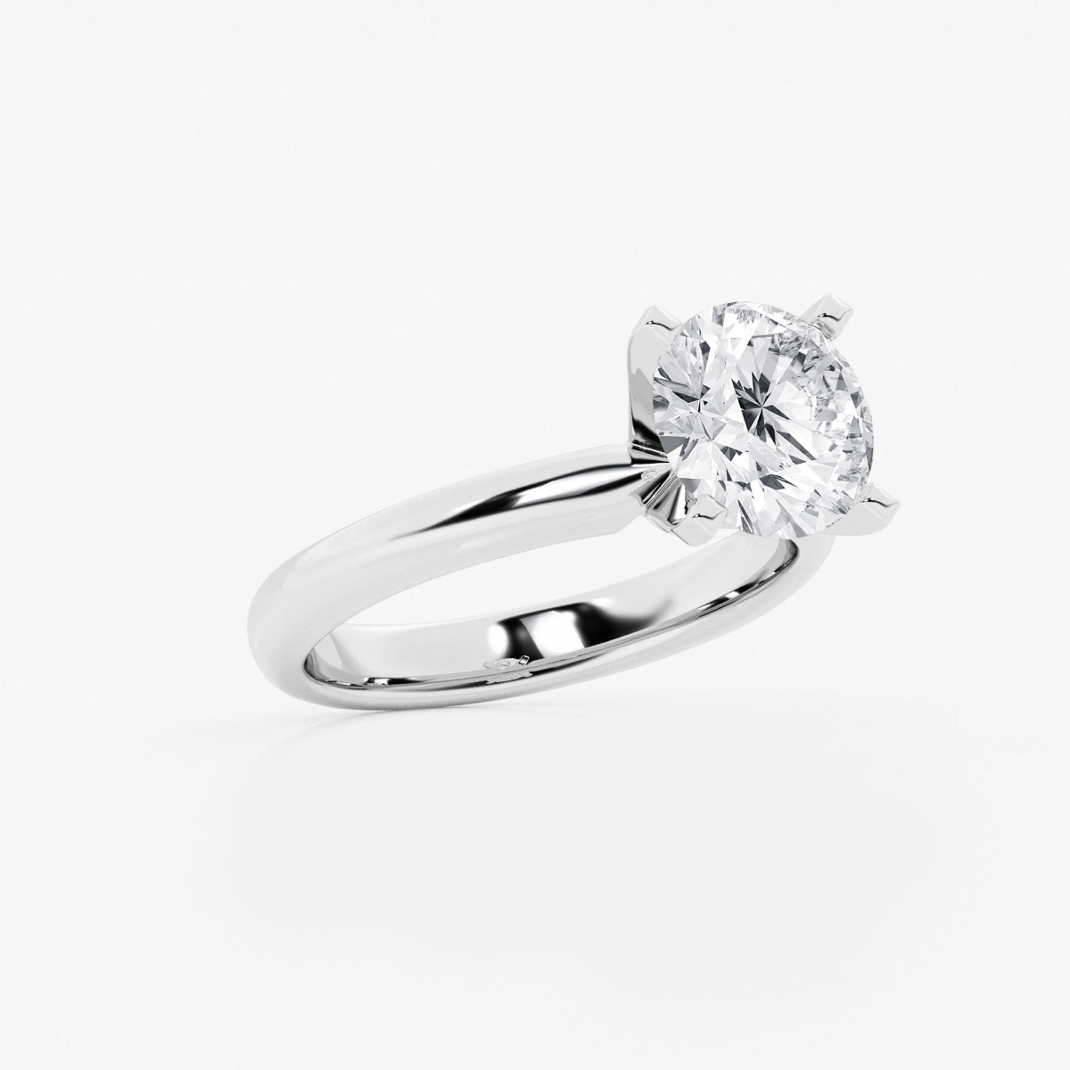 2 1/2 ctw Round Lab Grown Diamond Classic Solitaire Engagement Ring - Grownbrilliance