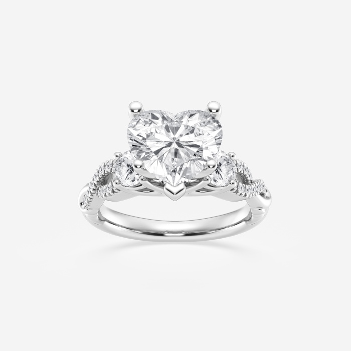 Heart Cut Engagement Rings: Lab Grown Diamonds - Grown Brilliance