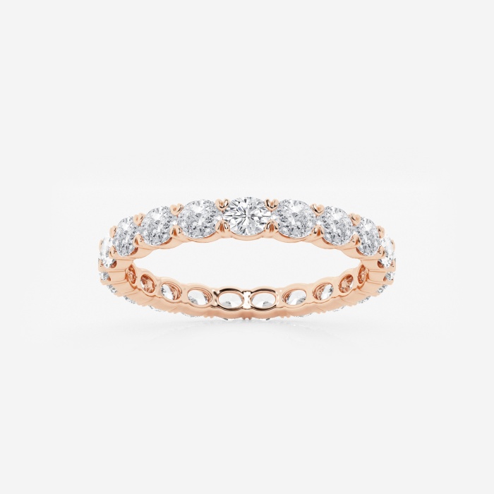 1 ctw East-West Oval Lab Grown Diamond Eternity Band - 2.1mm Width ...