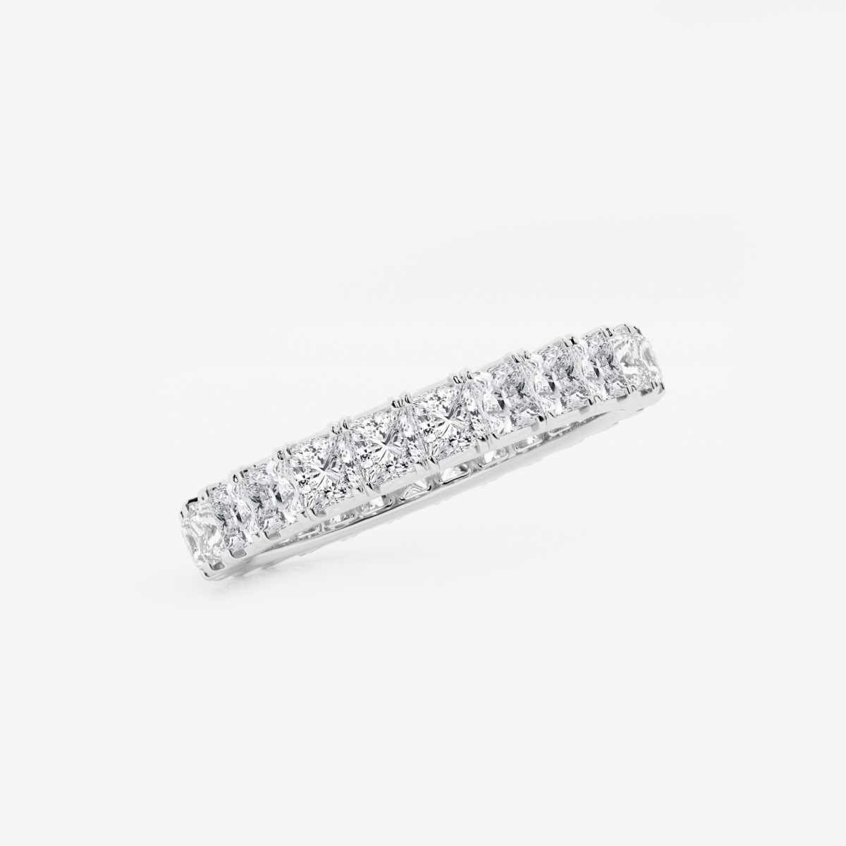 2 ctw Princess Lab Grown Diamond Eternity Band - 2.6mm Width ...