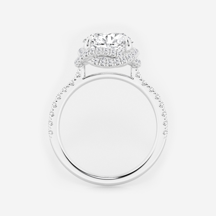 Badgley Mischka Near-Colorless 3 1/2 ctw Oval Lab Grown Diamond Braided ...