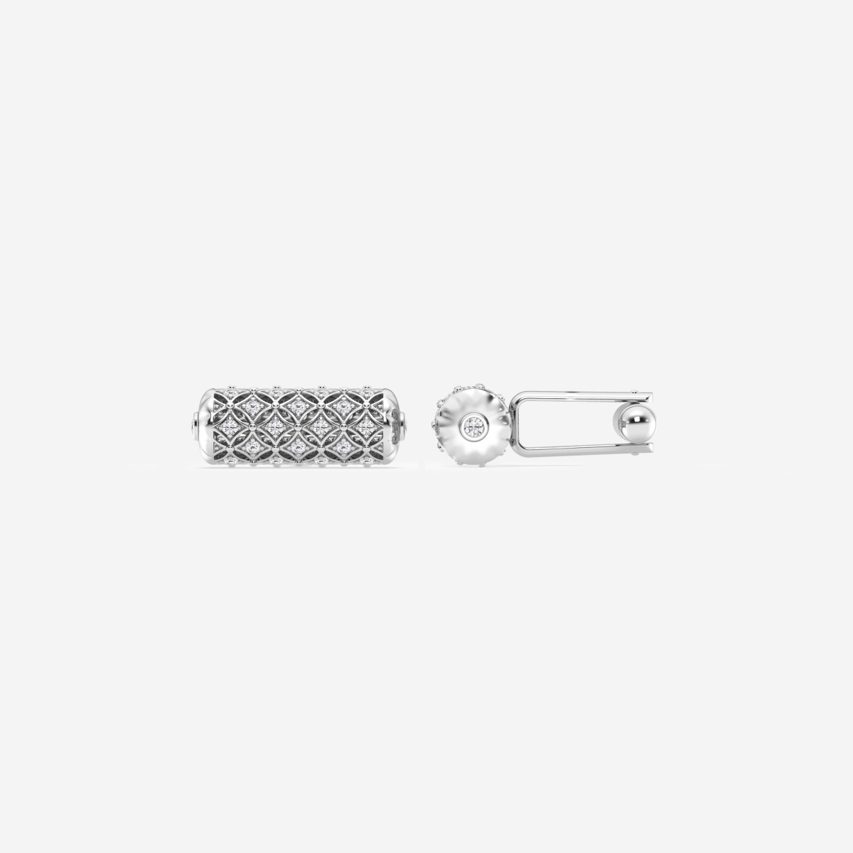 1 ctw Round Lab Grown Diamond Filigree Cufflinks - Grownbrilliance